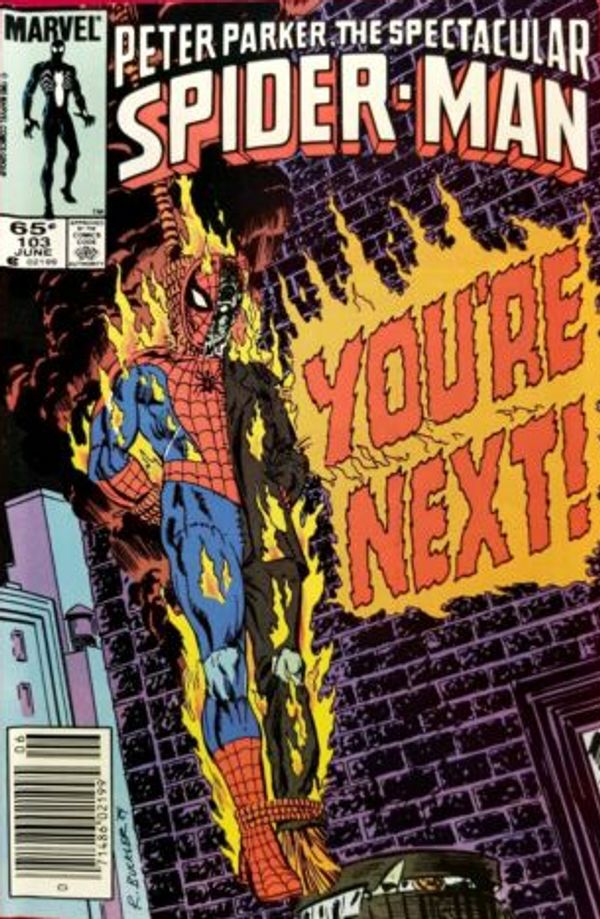 Spectacular Spider-Man #103 (Newsstand Edition) Value - GoCollect (spectacular-spider-man-103 ...