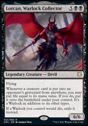 Lorcan, Warlock Collector (D&D Forgotten Realms Commander Decks) Value ...