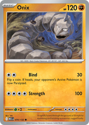 Onix (70/132) - Mega Evolution (Reverse Holo) Value - GoCollect