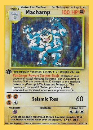 Machamp (8/102) - Base (Unlimited) Value - GoCollect