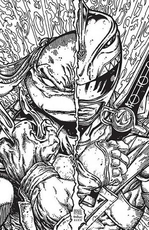 MIghty Morphin Power Rangers/TMNT II #3 (Eastman Sketch Edition) Value ...