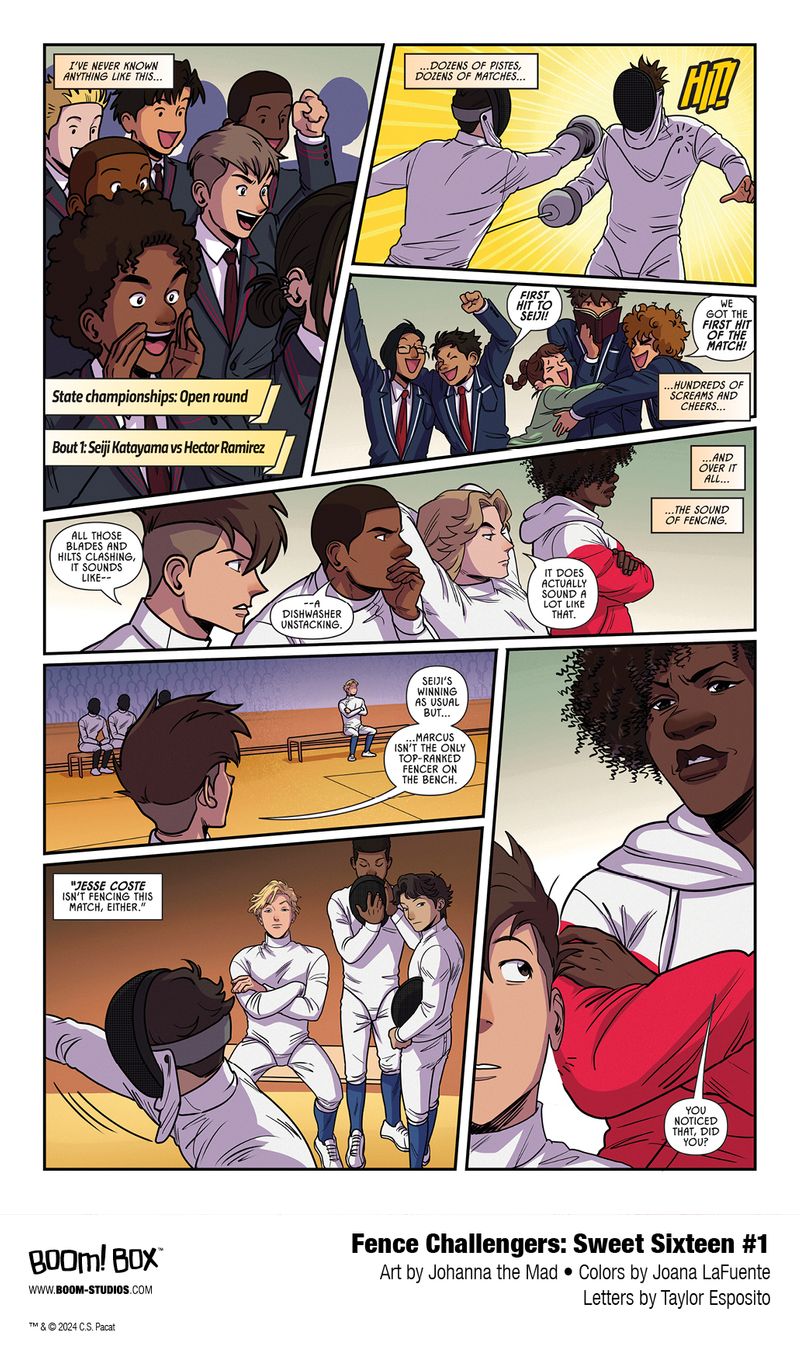 GoCollect Blog: First Look at FENCE CHALLENGERS: SWEET SIXTEEN #1 from BOOM! Studios