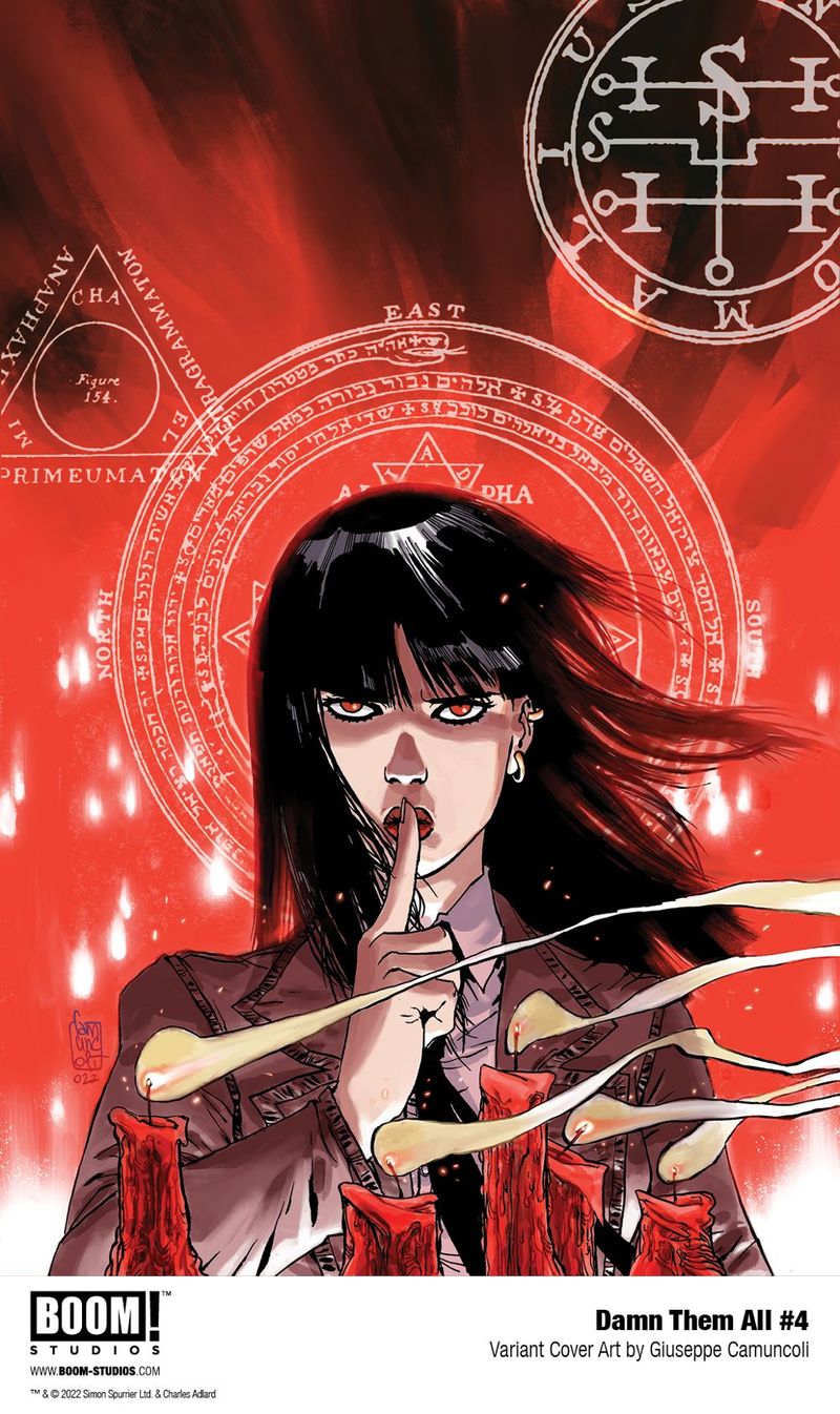 GoCollect Blog: Giuseppe Camuncoli's variant for DAMN THEM ALL #4 revealed