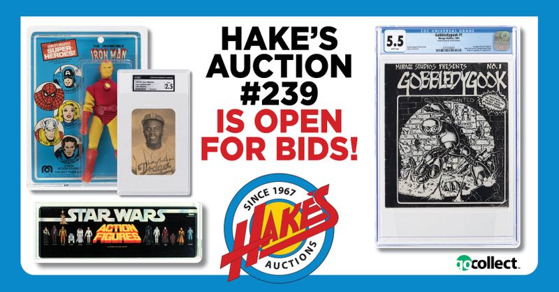 GoCollect Blog: Hake's Auction #239 is Now Online and Open for Bids!