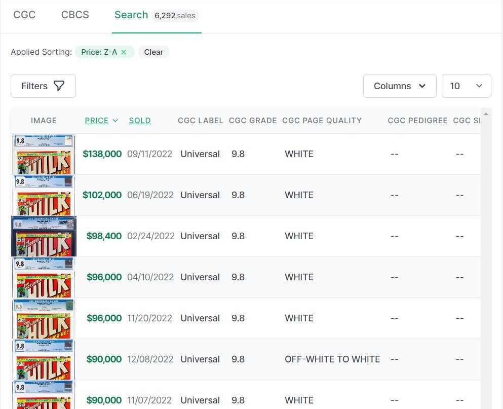 GoCollect Blog: GoCollect 101: Sorting Values GoCollect Blog: GoCollect 101: Sorting Values