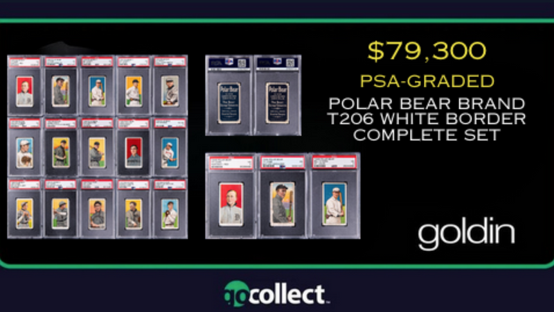GoCollect Blog: Goldin Auctions Hits Record High for T206 Complete Set