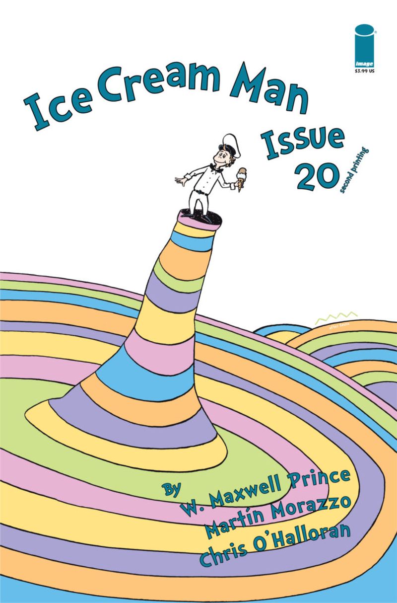 GoCollect Blog: ICE CREAM MAN #20 second printing cover honors Dr. Seuss