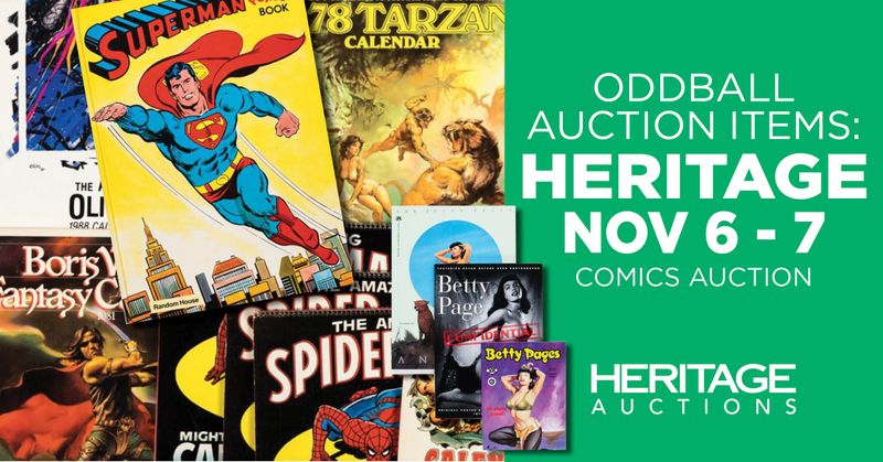 GoCollect Blog: Oddball Auction Items: Heritage’s November 6 - 7 Comic Auction