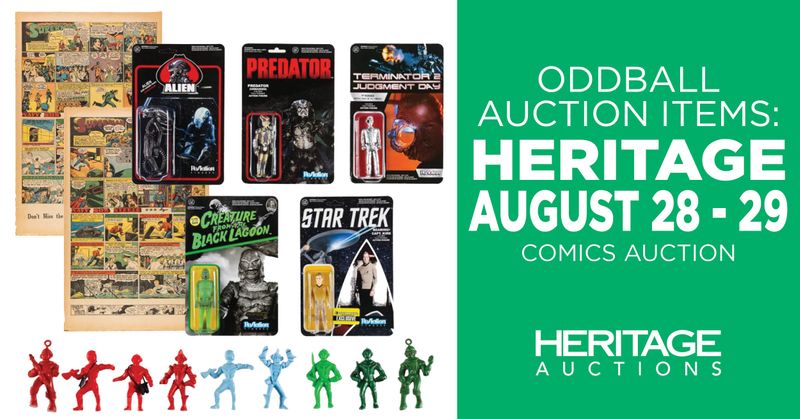 GoCollect Blog: Oddball Auction Items: Heritage’s Aug 28 – 29 Comic Auction