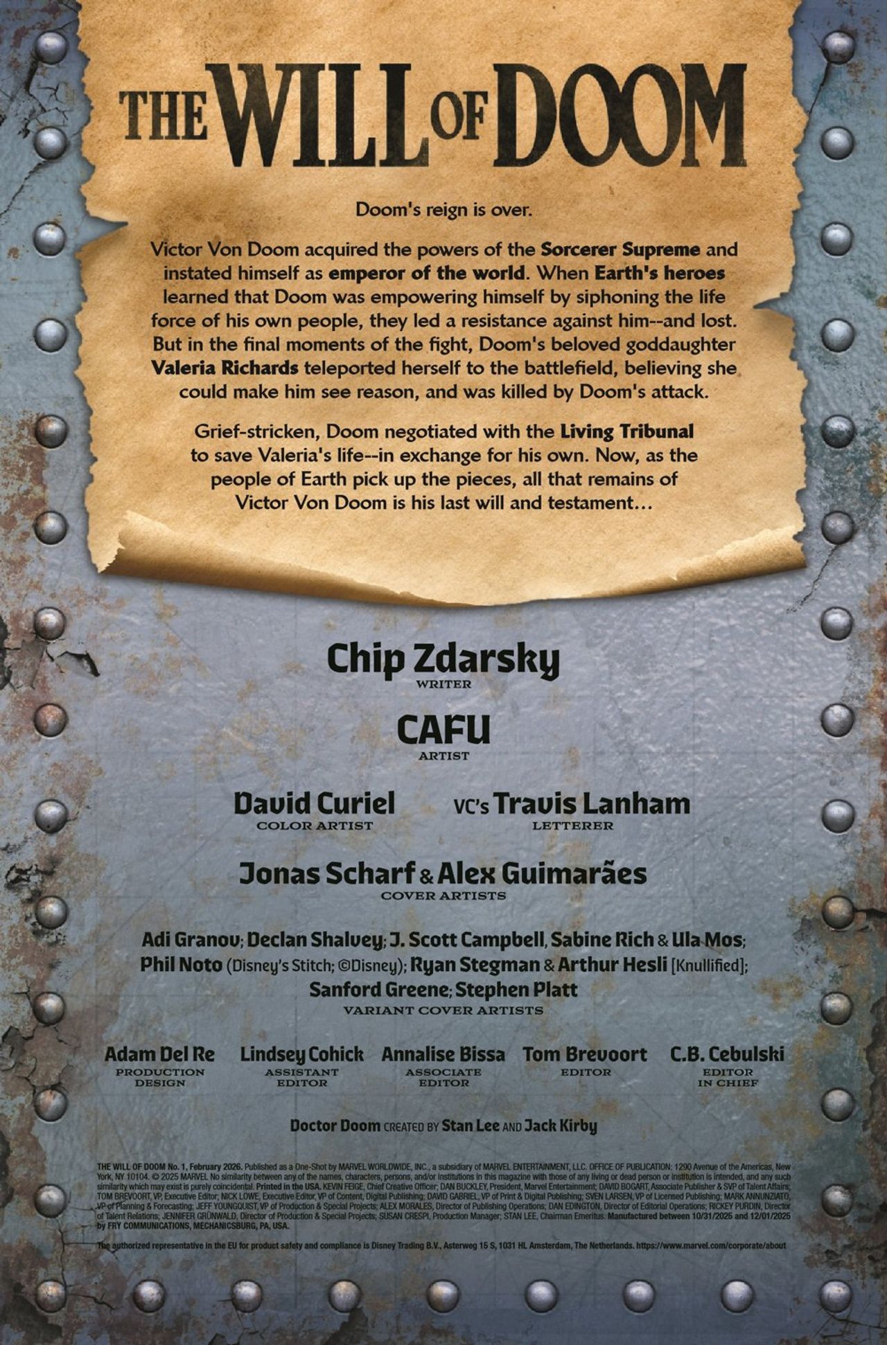 GoCollect Blog: ComicList Previews - THE WILL OF DOOM #1